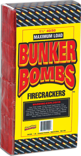Bunker Bomb Firecrackers - Half Brick – FireworkStore.com
